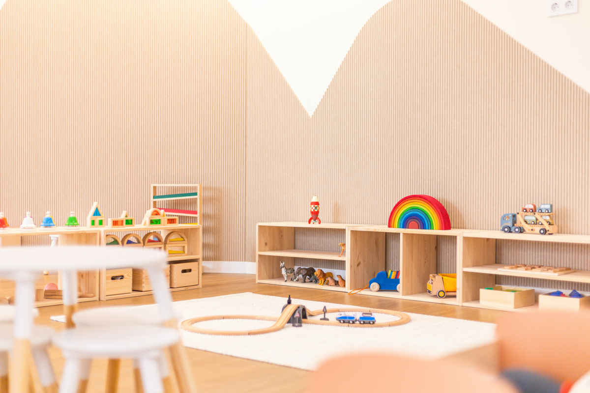 Mobiliario infantil de madera natural de Mussolets